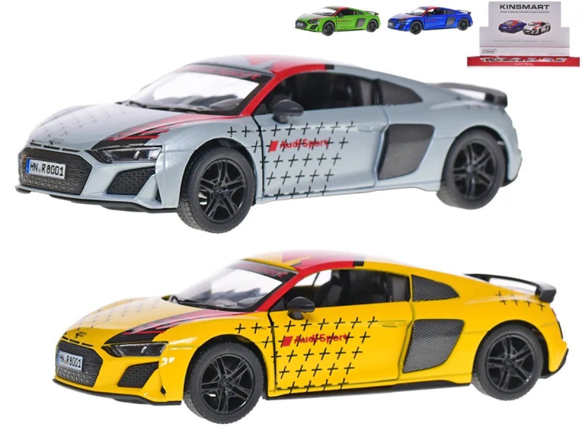 Mikro trading Sestavený kovový model auta Audi R8 Coupe Livery - zpětný ...